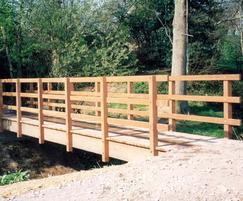 Bespoke hardwood timber bridges | Woodscape | ESI External Works