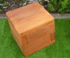 Box hardwood timber cube seating | Woodscape | ESI External Works