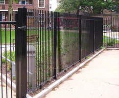 Standard vertical bar steel railings | Alpha Rail | ESI External Works