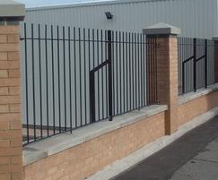 Standard vertical bar steel railings | Alpha Rail | ESI External Works