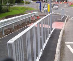 Standard galvanised steel pedestrian guardrail | Alpha Rail | ESI ...