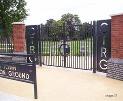 Steel pedestrian gates | Alpha Rail | ESI External Works