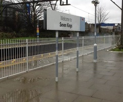Mid platform pedestrian safety railing | Barkers Fencing | ESI External ...