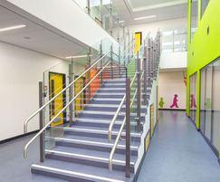 Steel handrails and balustrades for new primary school | Delta ...