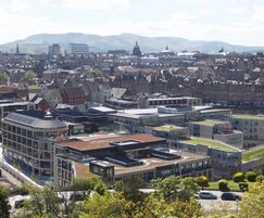 Curved benches for roof terrace - HMRC, Edinburgh | Benchmark Design ...