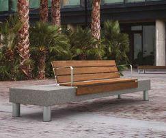 Bank concrete bench | Schellevis | ESI External Works