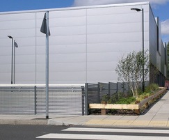 Bin stores and fencing at retail park | Lang+Fulton | ESI External Works
