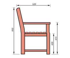 Traditional heavy-duty hardwood seat | Street Furnishings | ESI ...