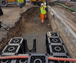 SuDS tree pit solution for town centre alterations | GreenBlue Urban ...
