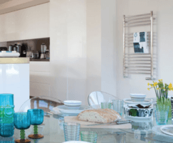 Ashdown 520 flat-front stainless steel heated towel rail | JIS Europe ...