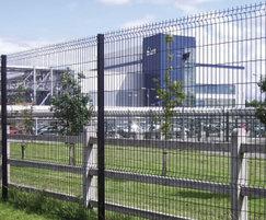 VGuard - economic GP rigid panel mesh fence with V Beam | Barkers ...