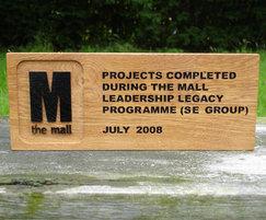 Routed oak entrance signs | Shelley Signs | ESI External Works