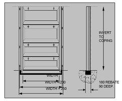 Stainless steel and aluminium stoplogs | Waterfront Engineering ...